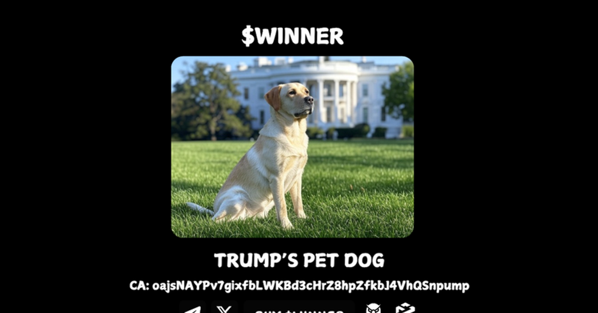 $WINNER | TRUMP'S PET DOG